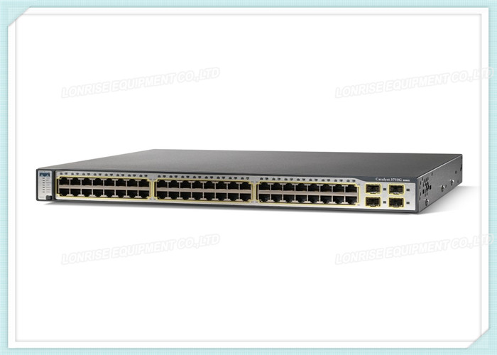WS-C3750G-48TS-E Cisco Fiber Optic Switch 48 10/100/1000T + 4 SFP + IPS ...